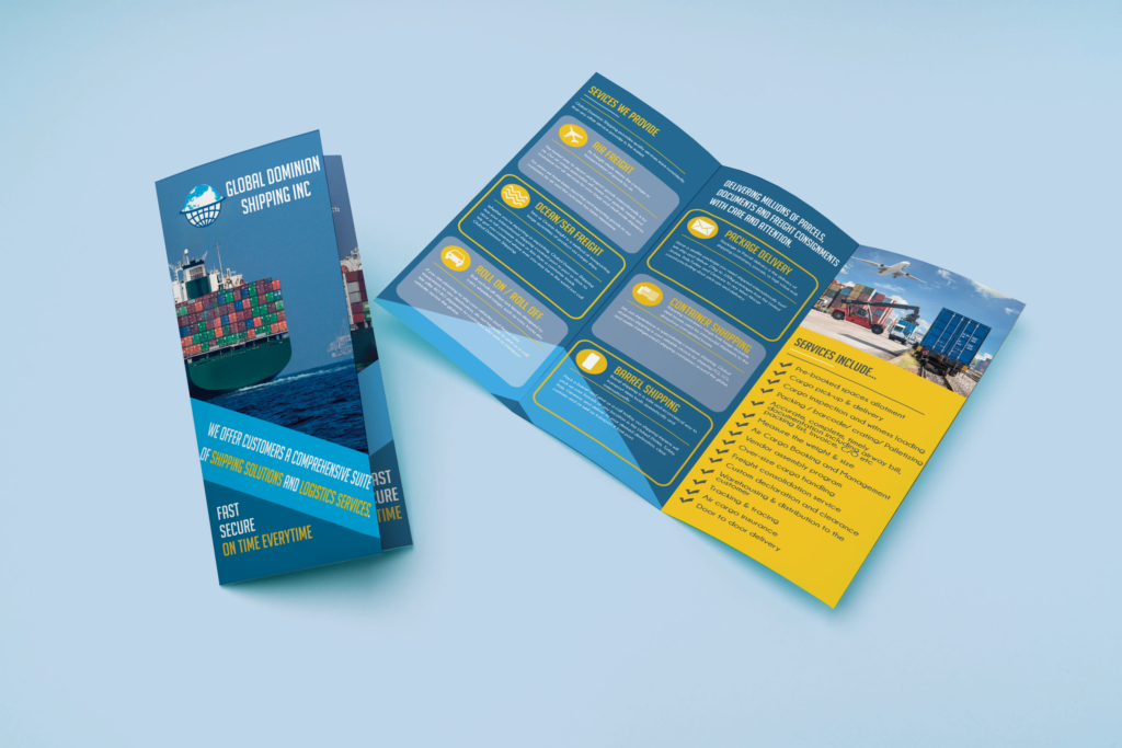 Global Dominion Shipping Company Brochure | Lynx Marketing Agency
